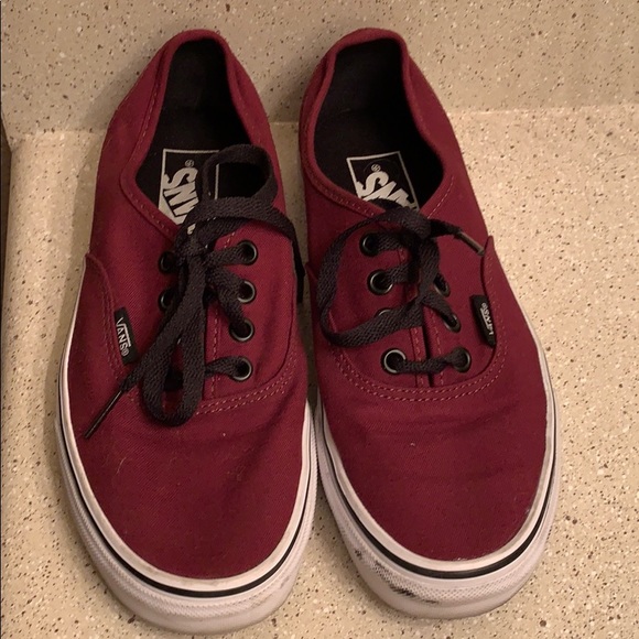 Vans | Shoes | Vans Maroon Shoes | Poshmark